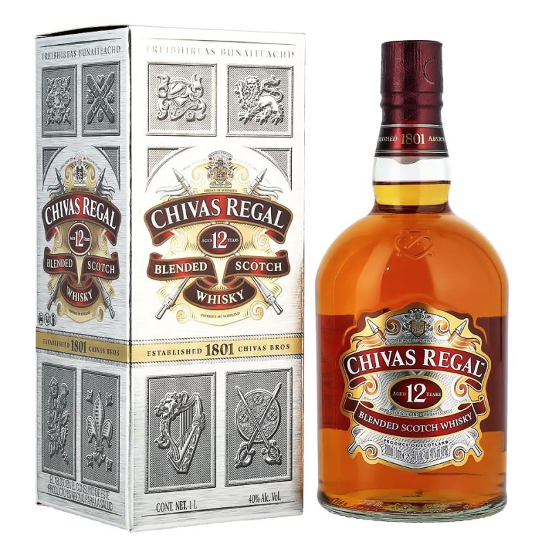 Whisky Chivas Regal 12 Años 40° 1litro – Florería a Domicilio